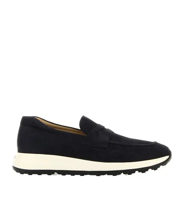 TOD'S Round Toe Penny Slot Loafers