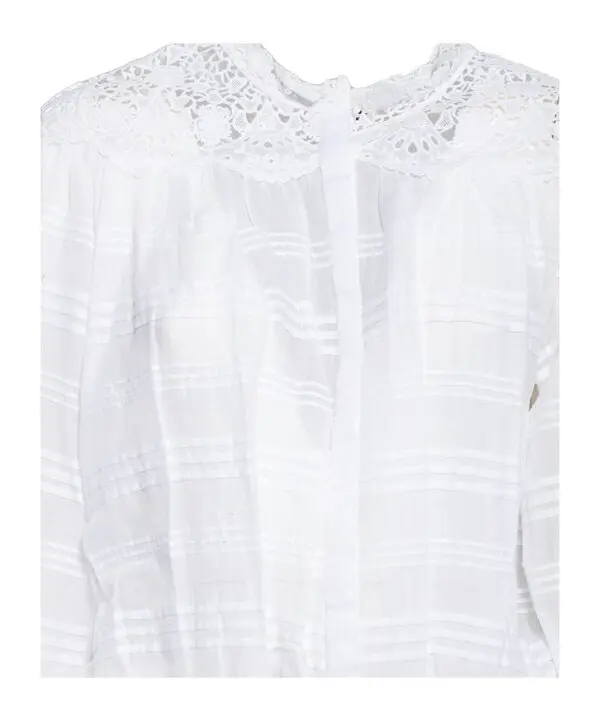 Isabel Marant Étoile Polly Floral Lace Blouse - White