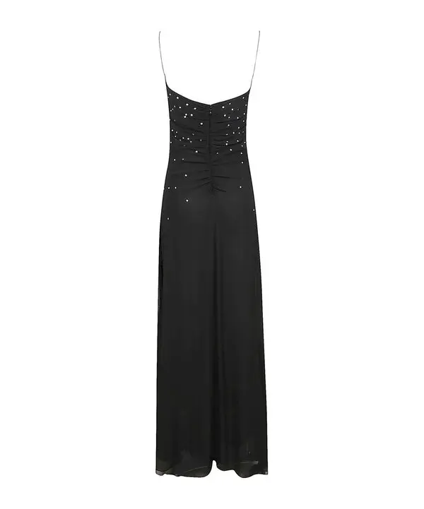 FORTE_FORTE Crystal Embellished Bustier Maxi Dress