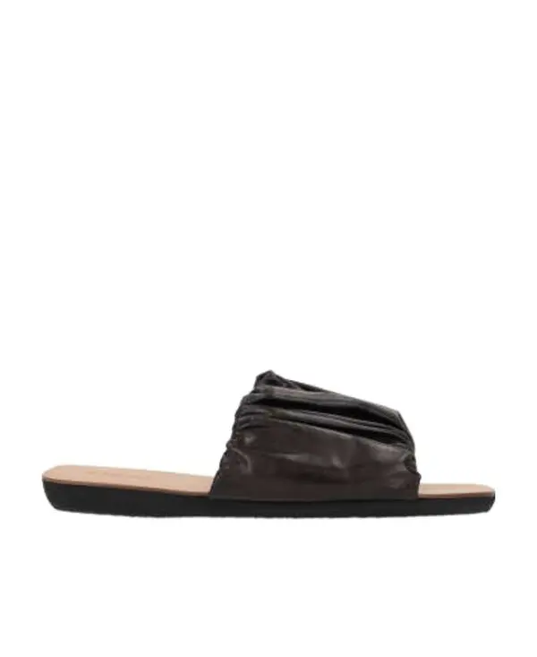 JIL SANDER Gathered Open-toe Slides