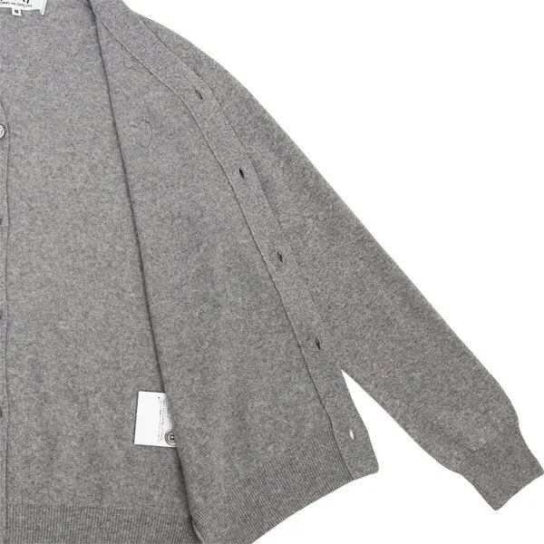 Play Comme Des Garcon Mélange-effect Wool Cardigan