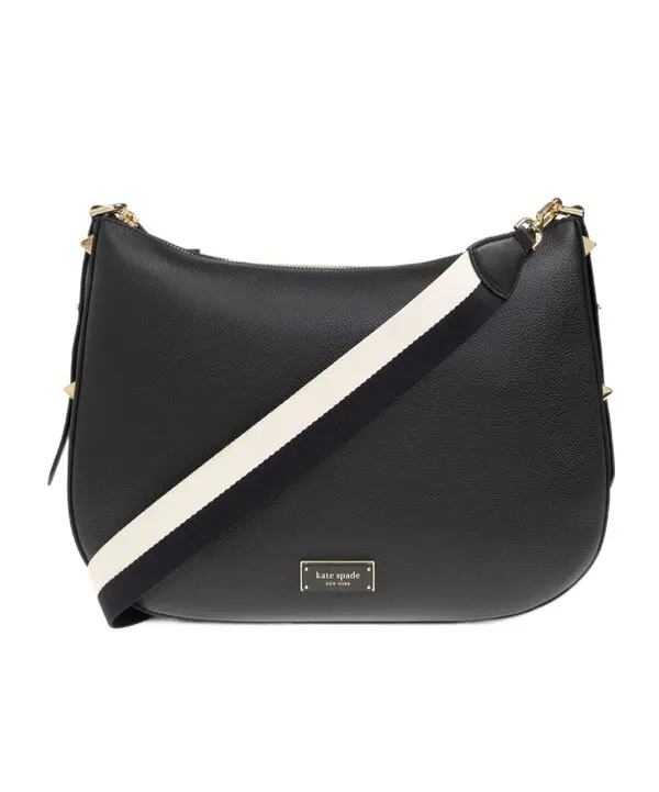 Kate Spade New York Logo-plaque Shoulder Bag - Black
