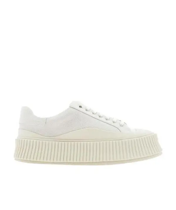 JIL SANDER Logo Casual Sneakers - White