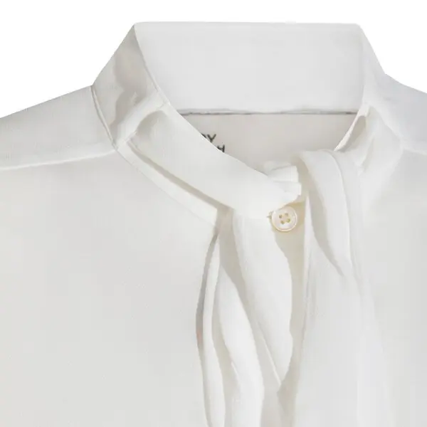 Tory Burch Georgette Bow Blouse - No
