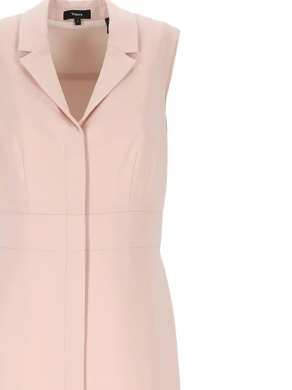 Theory Sleeveless V-neck Dress - No