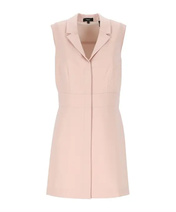 Theory Sleeveless V-neck Dress
