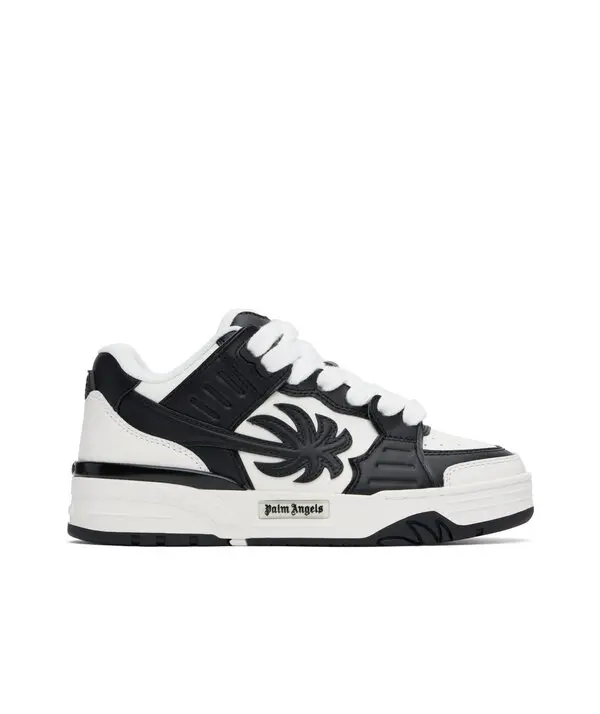 Palm Angels Venice Leather Sneakers - White/black