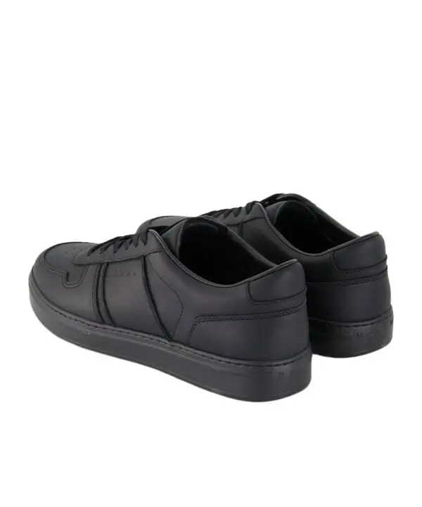 Hogan H668 Leather Lace-up Trainers - Black