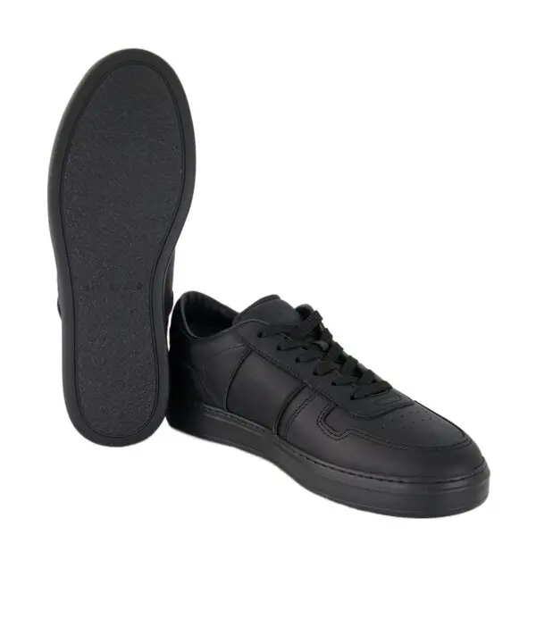 Hogan H668 Leather Lace-up Trainers - Black