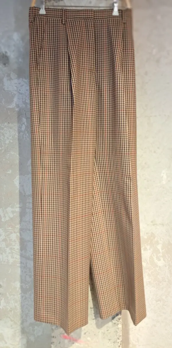 Dries Van Noten Plaid Pleated Trousers