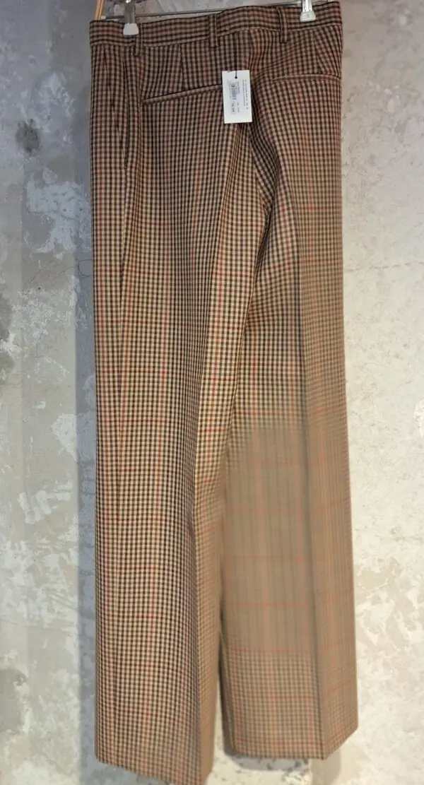 Dries Van Noten Plaid Pleated Trousers