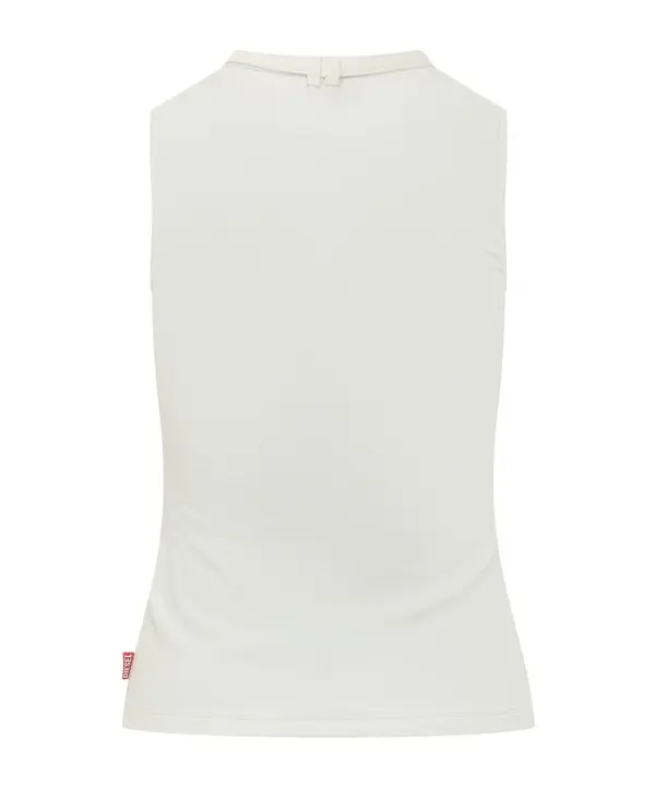 DIESEL® T-iara Zip-strap Sleeveless Top - White