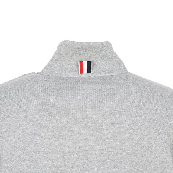 Thom Browne Zip-up Hoodie With Four Stripe Detail