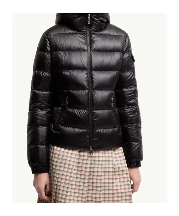 Moncler Glesse Zip-up Short Padded Jacket - Black