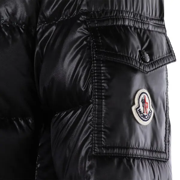 Moncler Glesse Zip-up Short Padded Jacket - Black