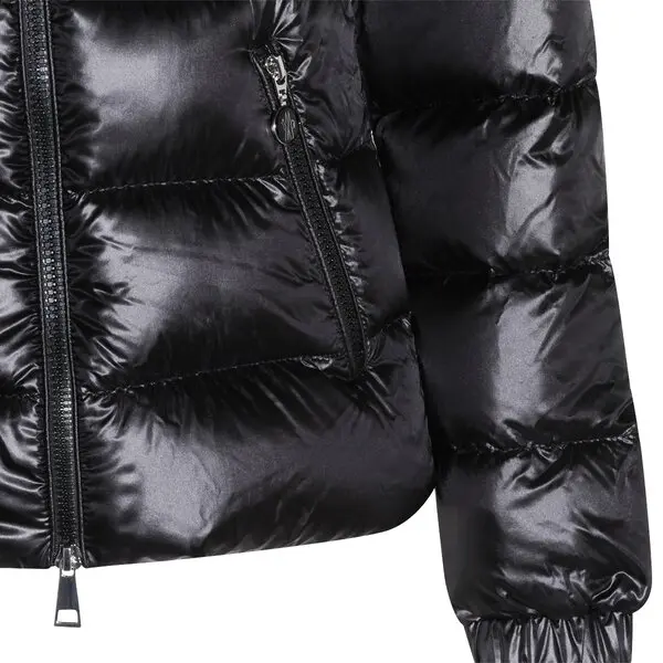 Moncler Glesse Zip-up Short Padded Jacket - Black