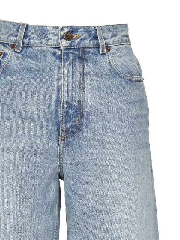 Chloé Belt Loop Wide Leg Jeans