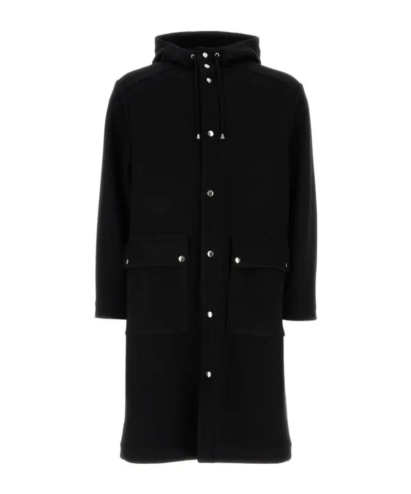 Aspesi Hooded Buttoned Parka Coat