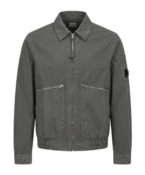 C.P. COMPANY Zip-up Shirt Jacket - Black