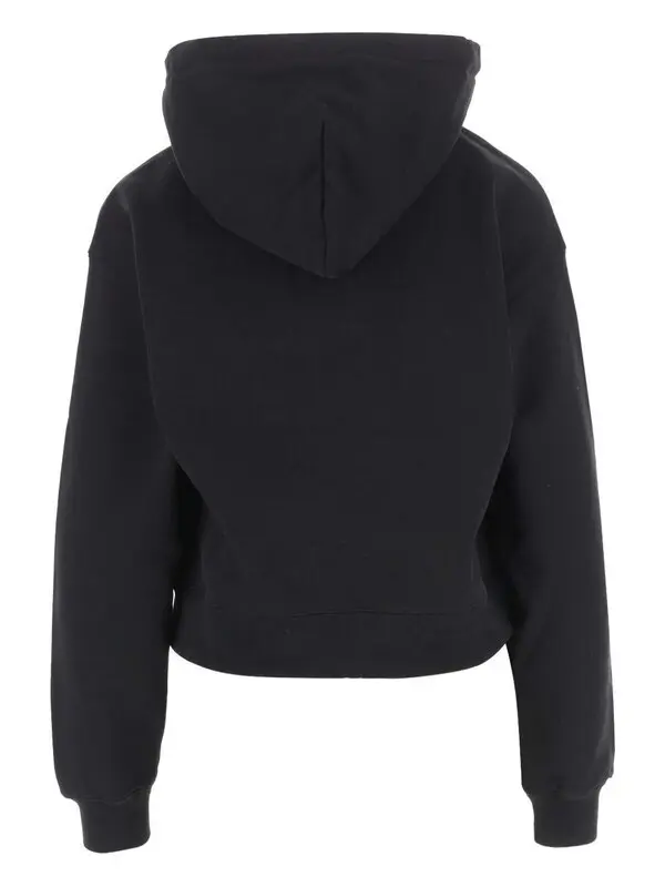 Jacquemus Logo Patch Drawstring Hoodie - Black