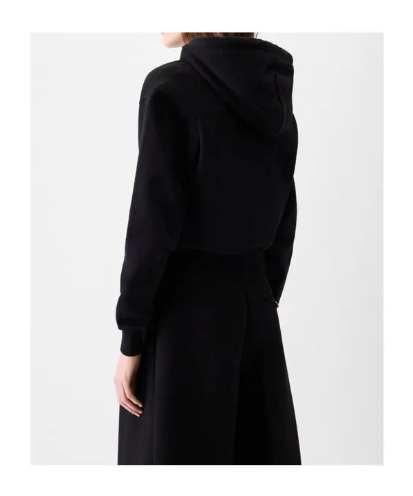 Jacquemus Logo Patch Drawstring Hoodie - Black