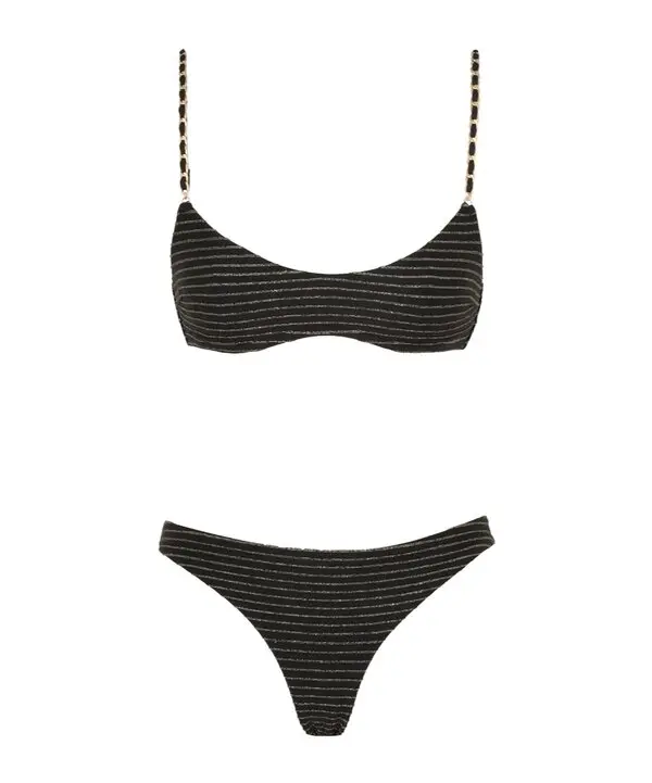 Zimmermann Waverly Chain Bikini Set - Black