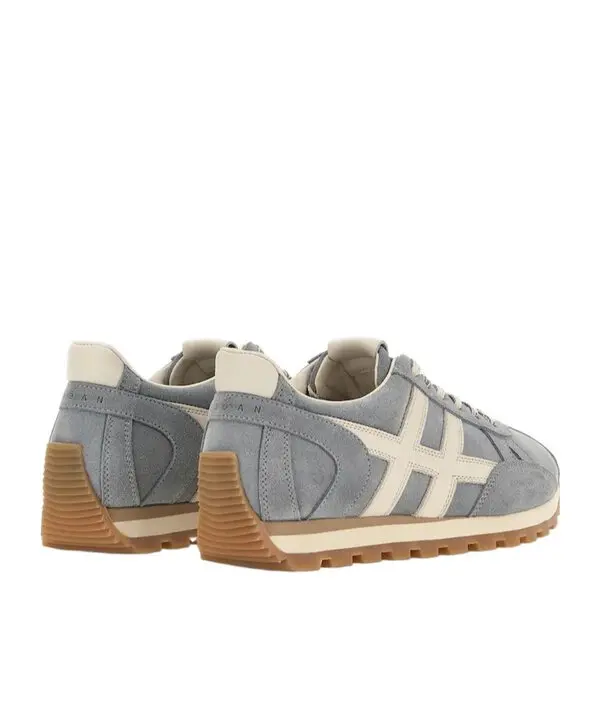 Hogan 86er Lace-up Suede Sneakers - Light Blue