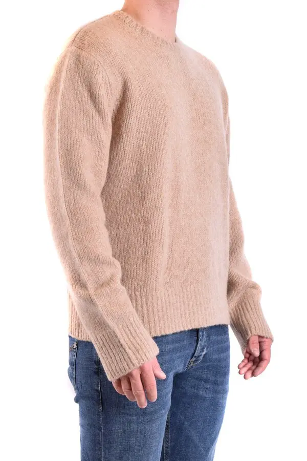 Neil Barrett Logo Patch Brushed Knit Jumper