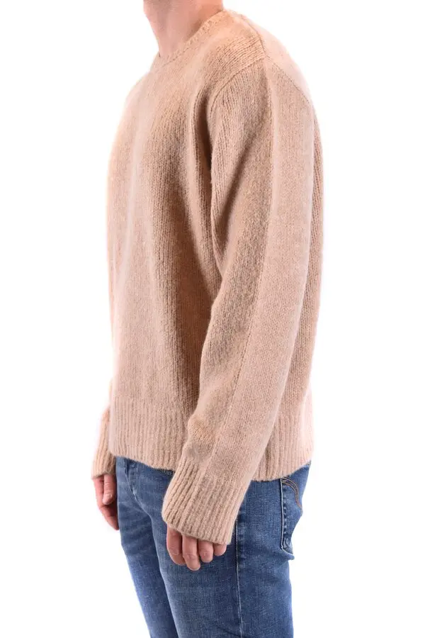Neil Barrett Logo Patch Brushed Knit Jumper