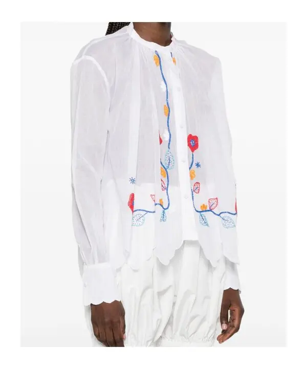 FORTE_FORTE Embroidered Long Sleeve Shirt