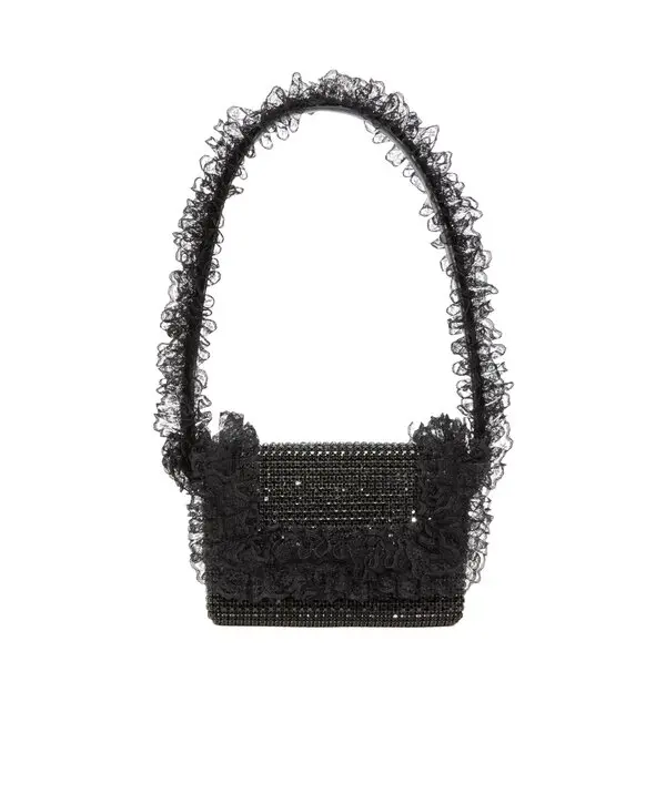 SELF-PORTRAIT Crystal Lace Detail Bag