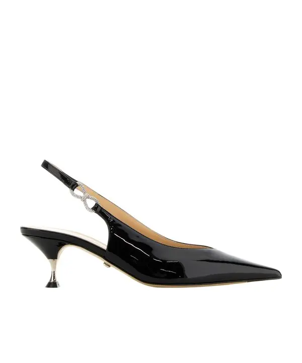 MACHMACH 60mm Crystal-bow Slingback Pumps