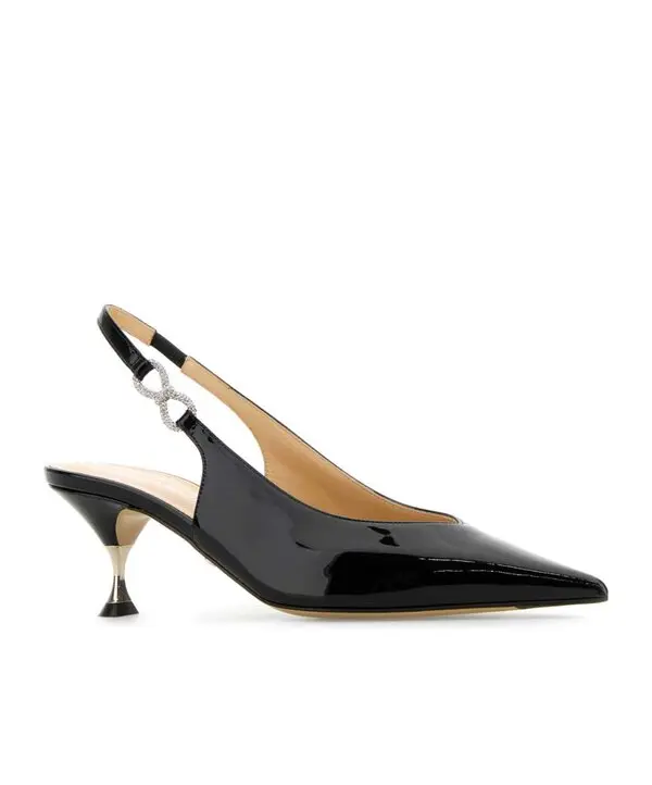 MACHMACH 60mm Crystal-bow Slingback Pumps