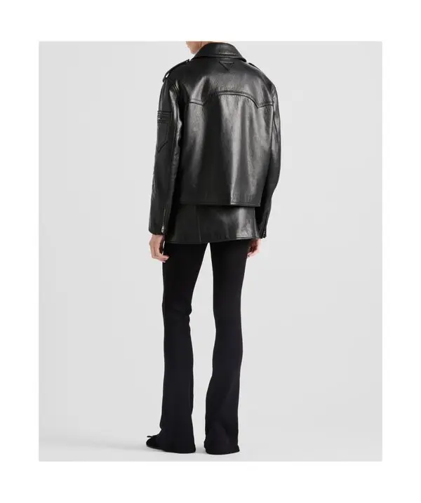 Prada Leather Biker Jacket