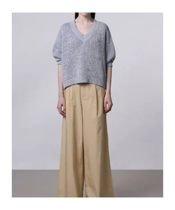 ROBERTO COLLINA V-neck Knitted Sweater