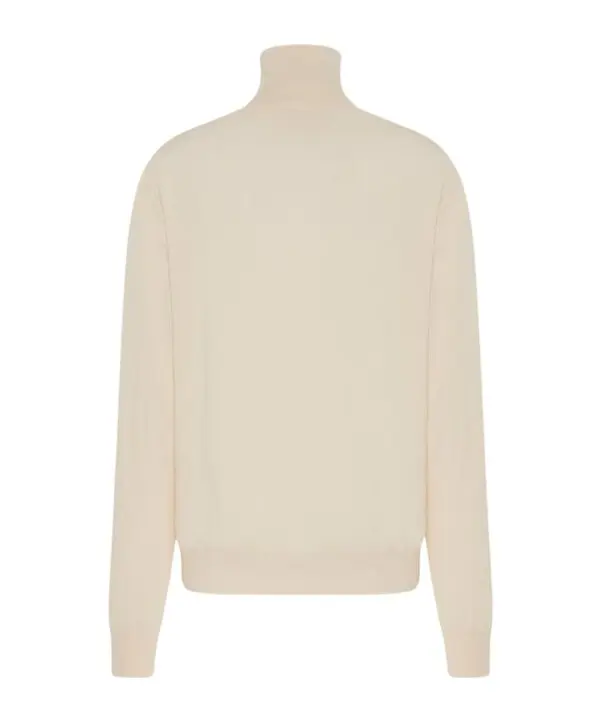 THE ROW Heva Turtleneck Knitted Jumper - Shell Color