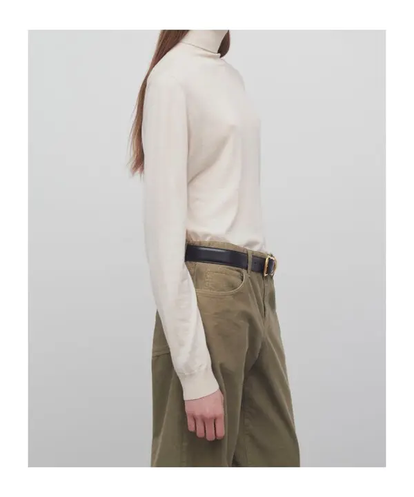 THE ROW Heva Turtleneck Knitted Jumper - Shell Color