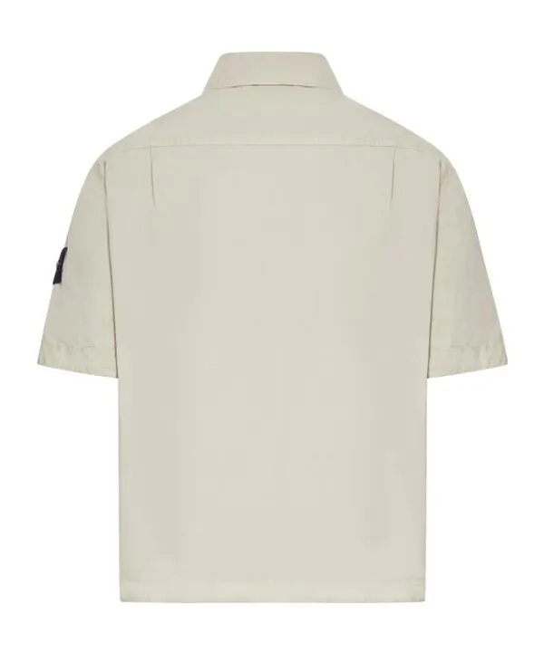 Stone Island Compass Patch Short-sleeved Shirt - Sand