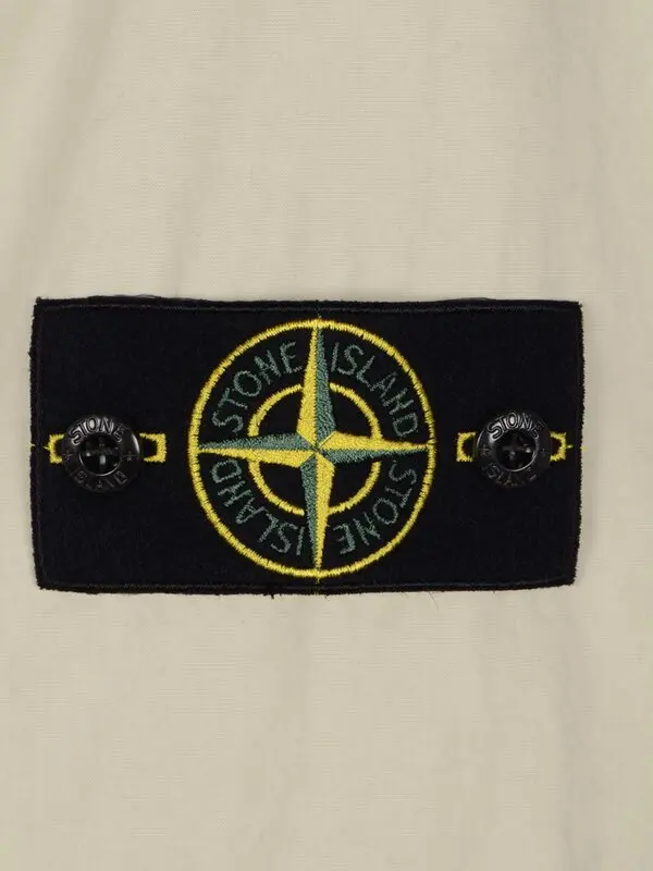 Stone Island Compass Patch Short-sleeved Shirt - Sand