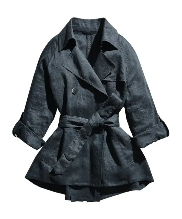 FAY Classic Short Trench Coat - Black
