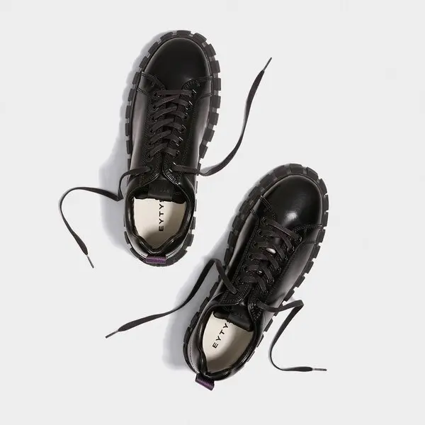 Eytys Odessa Leather Trainers - Black