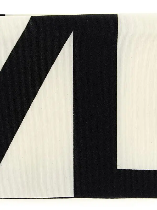 TOTEME Monogram Print Headband - White