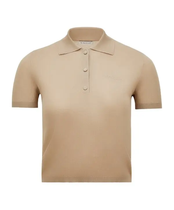 Moncler Logo Embroidered Polo Shirt