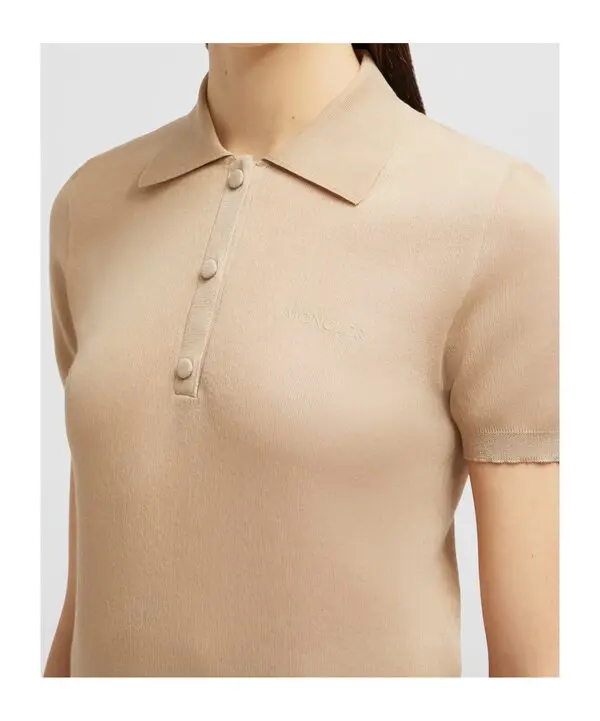 Moncler Logo Embroidered Polo Shirt