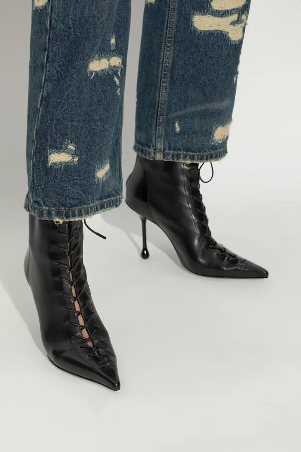 JIMMY CHOO Scarlett Pointed Toe Stiletto Ankle Boots