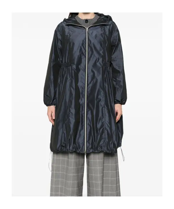 Herno Hooded Zip-up Parka - Black