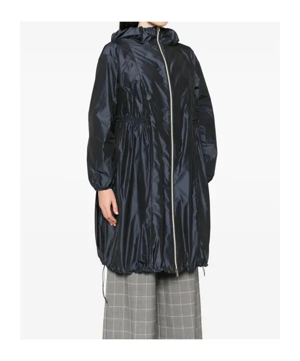 Herno Hooded Zip-up Parka - Black