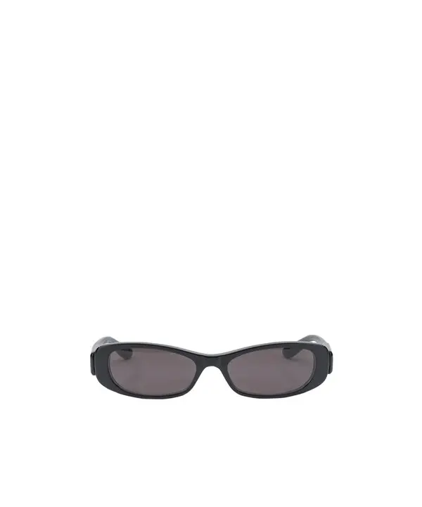 Balenciaga Nova Oval Frame Sunglasses - Gray