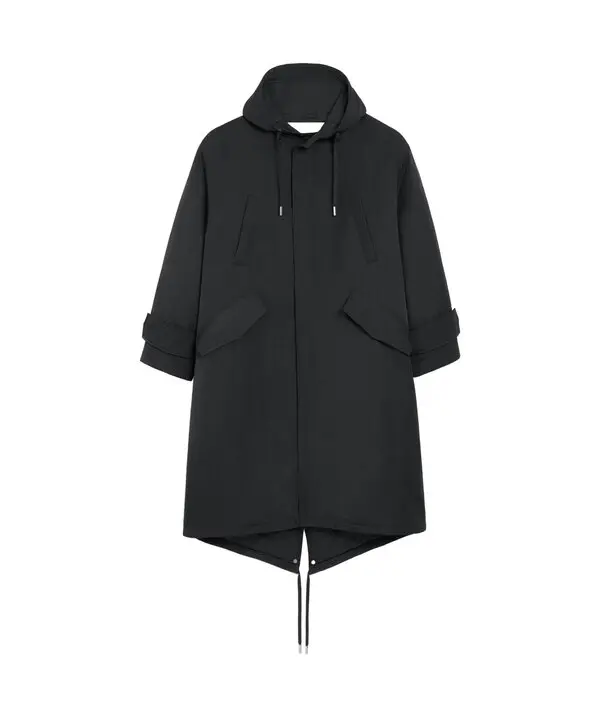 Ami Hooded Padded Parka - Coal Gray