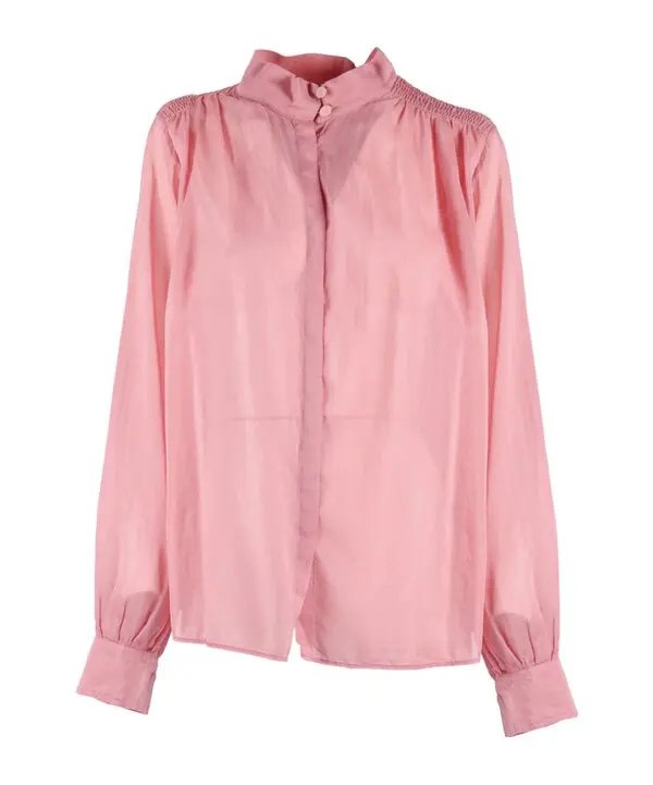 FORTE_FORTE Bow-tie Shirt - Pink